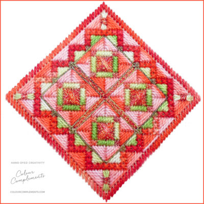 JEWEL BOX BY LAURA PERIN USING COLOUR COMPLEMENTS THREADS