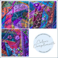 Button Clusters | Crazy Quilting - Colour Complements