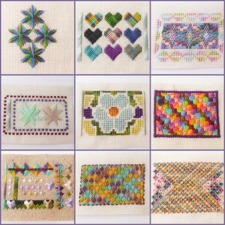 Native Designs with embroidery threads - Colour Complements