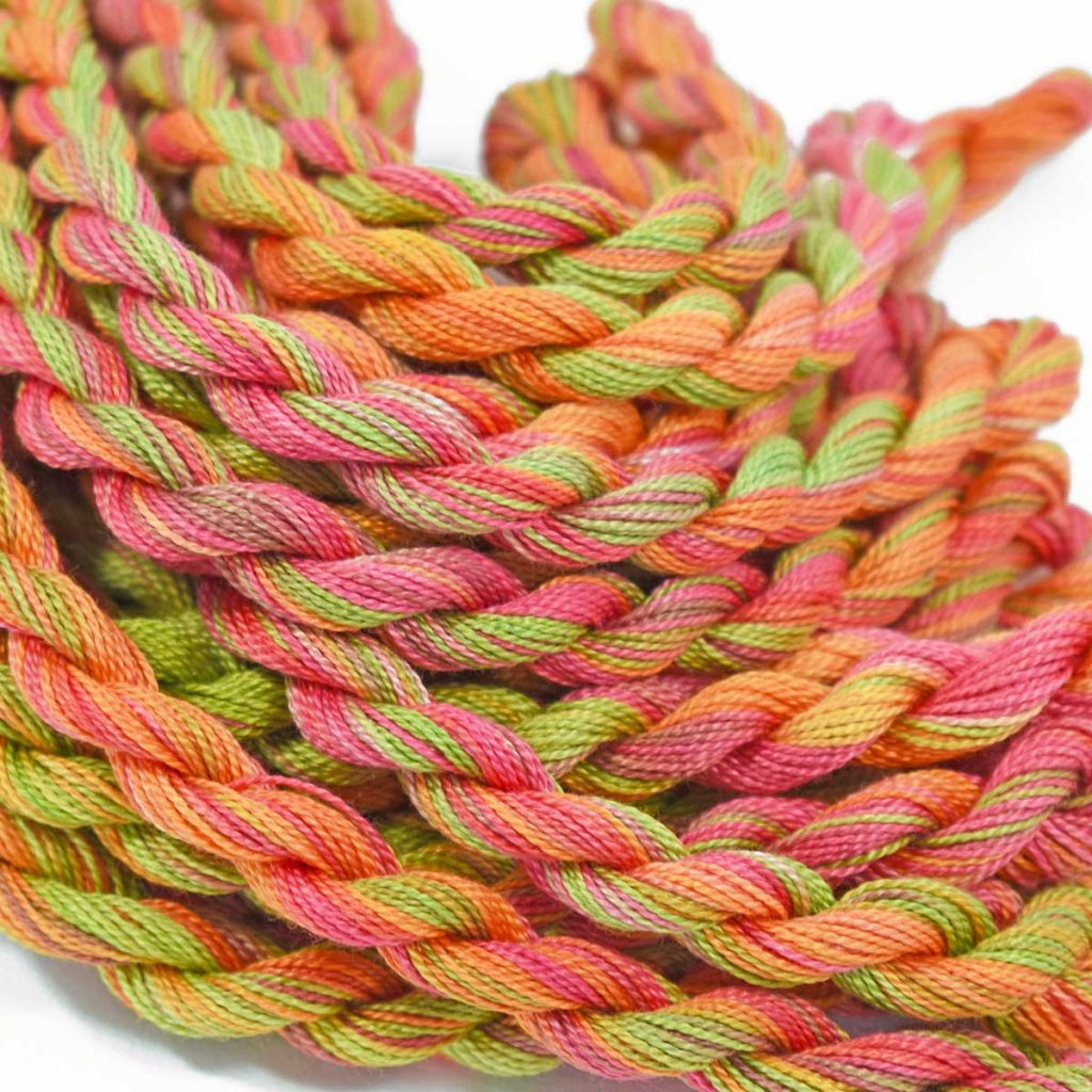 Embroidery Threads | Coral Pink Green - Colour Complements
