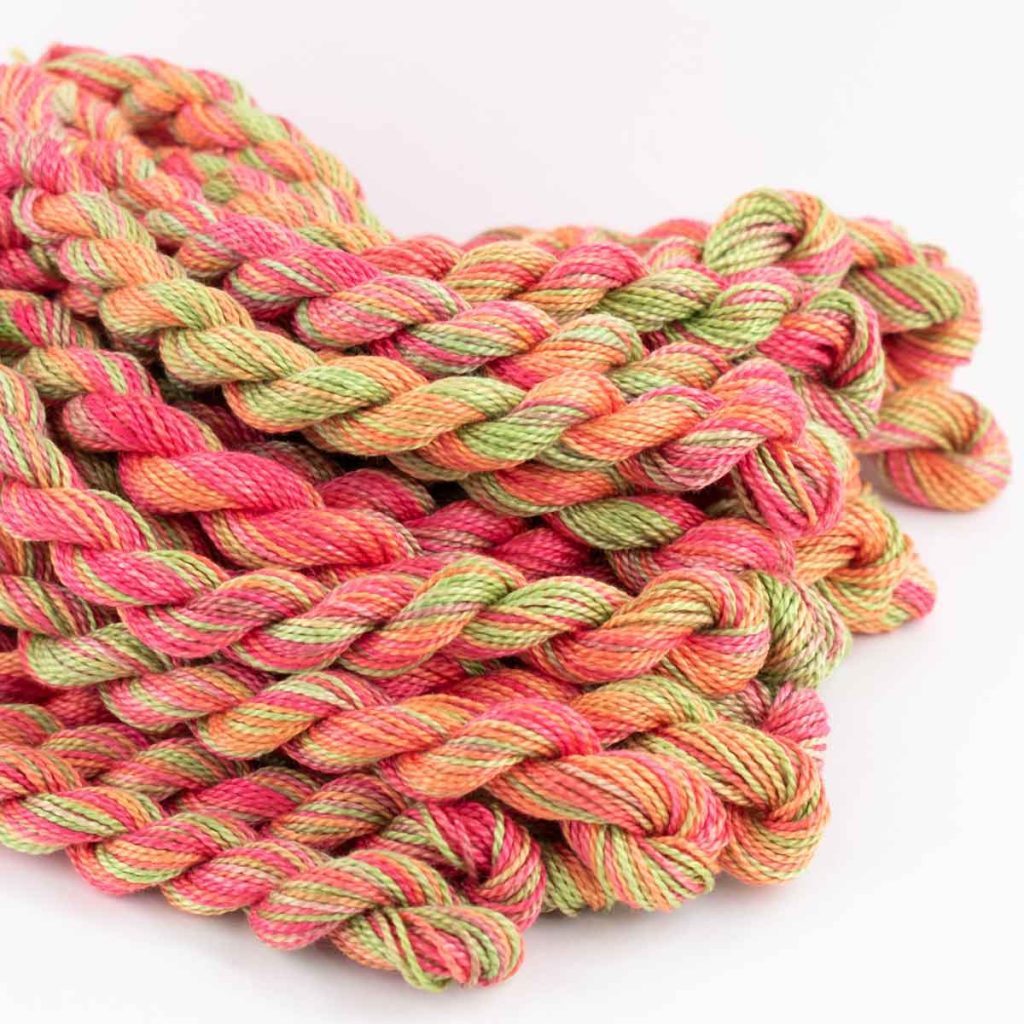 Embroidery Threads | Coral Pink Green - Colour Complements