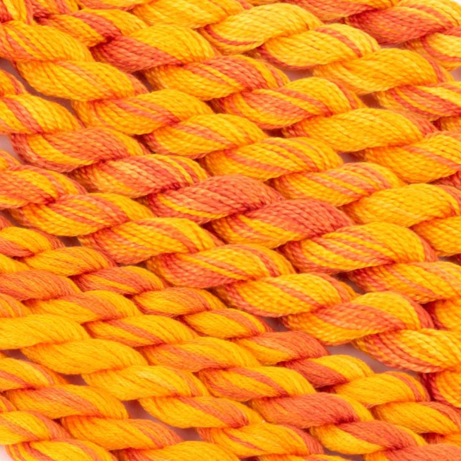 Golden Yellow Orange | Hand Dyed Threads - Colour Complements