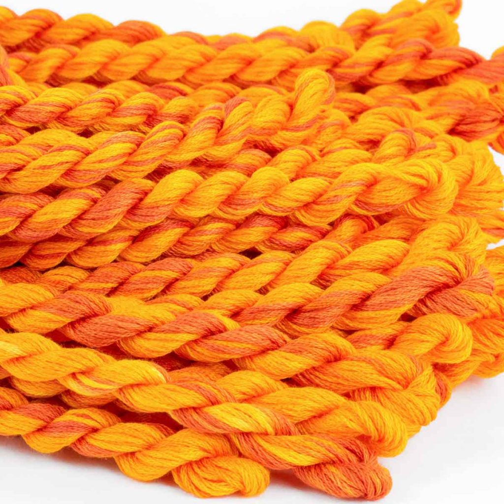 Golden Yellow Orange | Hand Dyed Threads - Colour Complements