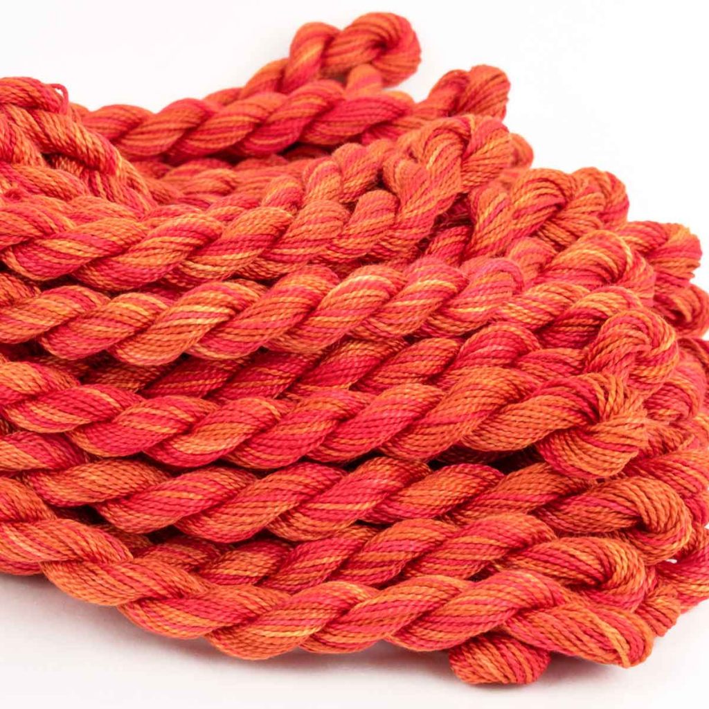 Orange Red Perle Cotton | Colour #36 - Colour Complements