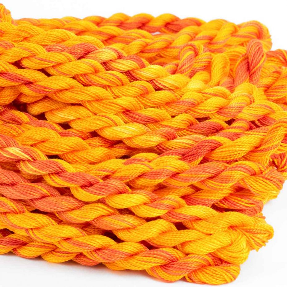 Golden Yellow Orange | Hand Dyed Threads - Colour Complements