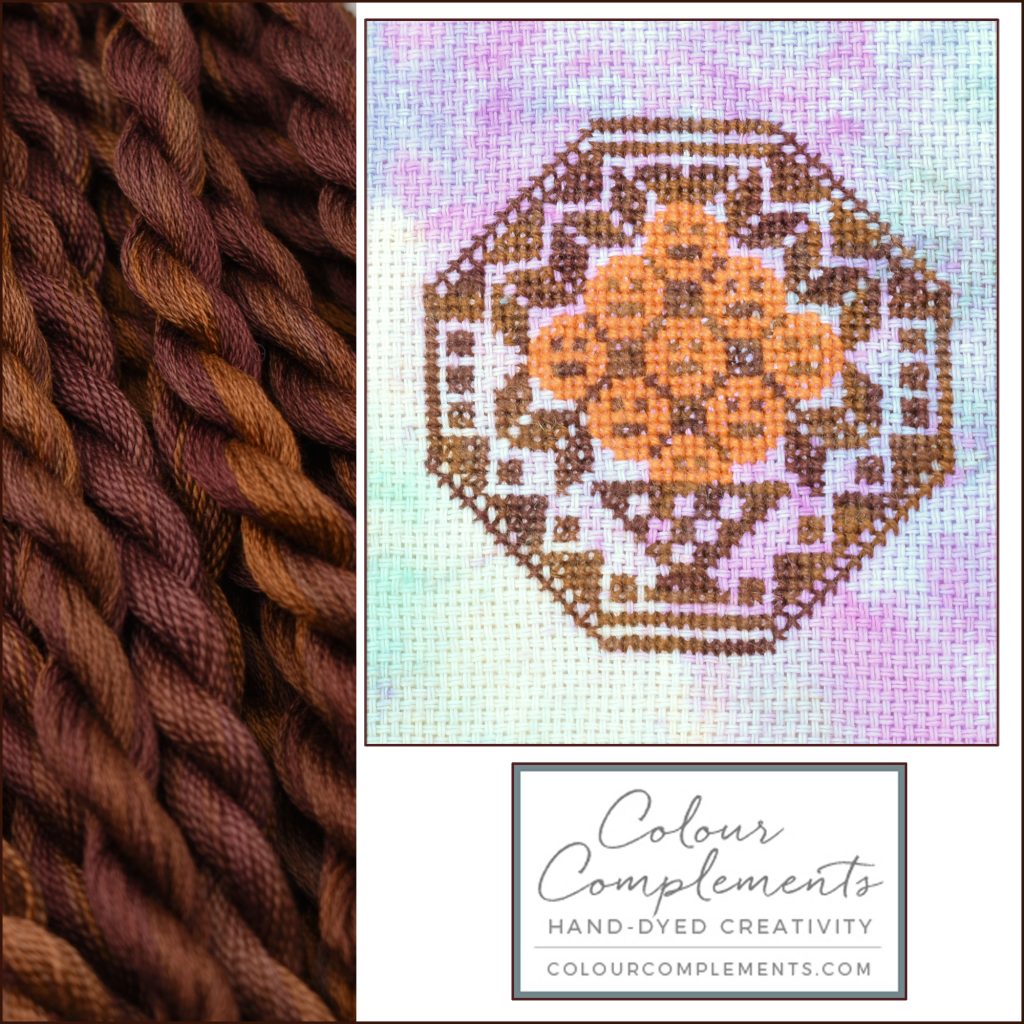 CROSS STITCH using Colour Complements hand dyed floss