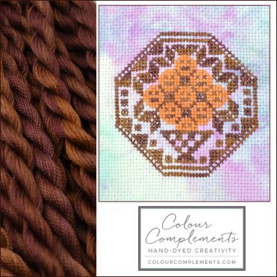 CROSS STITCH USING COLOUR COMPLEMENTS THREADS