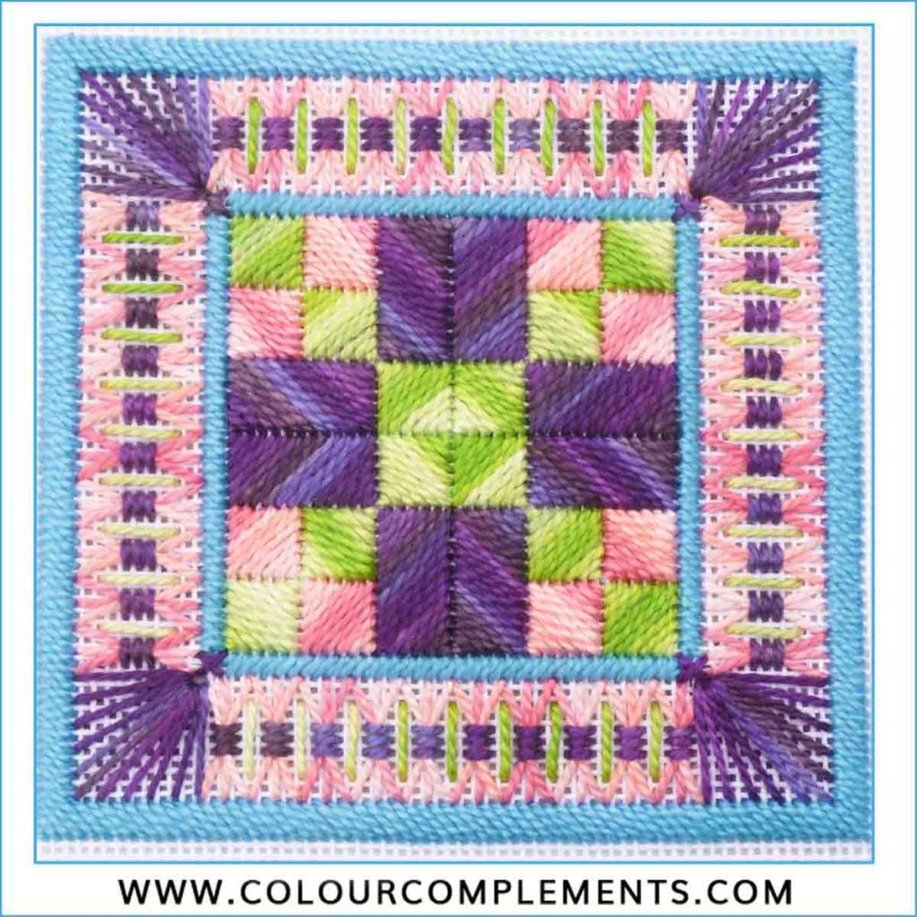 Simple Stitch Sample | Needlepoint - Colour Complements