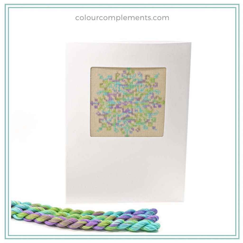 Card Inserts | Cross Stitch | Hand dyed threads - Colour Complements