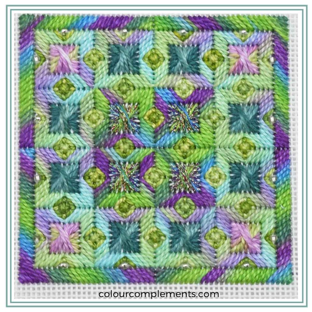 Simple Stitch Sample | Needlepoint - Colour Complements