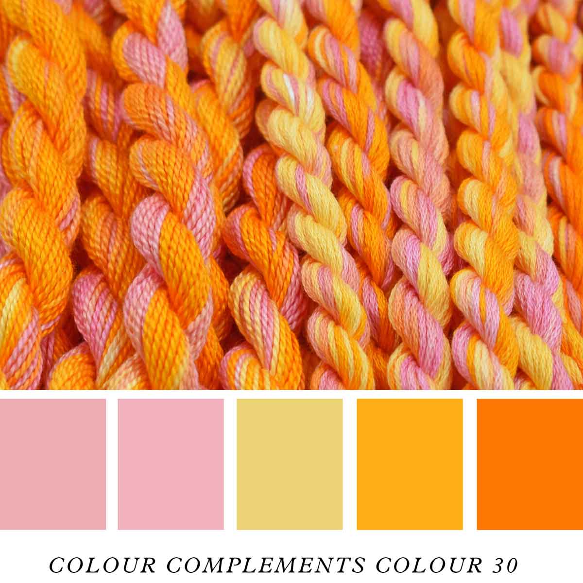 Eye For Colour 30 Vibrant Perle Cottons Colour Complements eye-for-colour-30-vibrant-perle-cottons-colour-complements