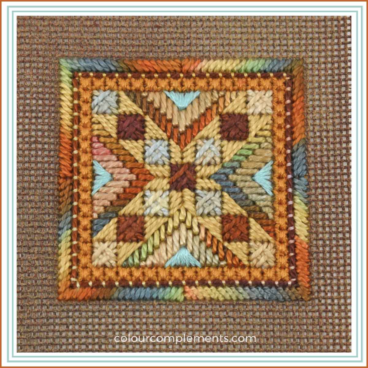 Native Designs with embroidery threads - Colour Complements