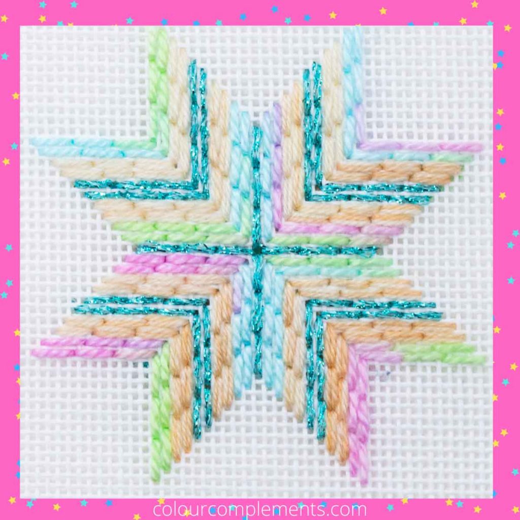NEEDLEPOINT ORNAMENT - Colour Complements