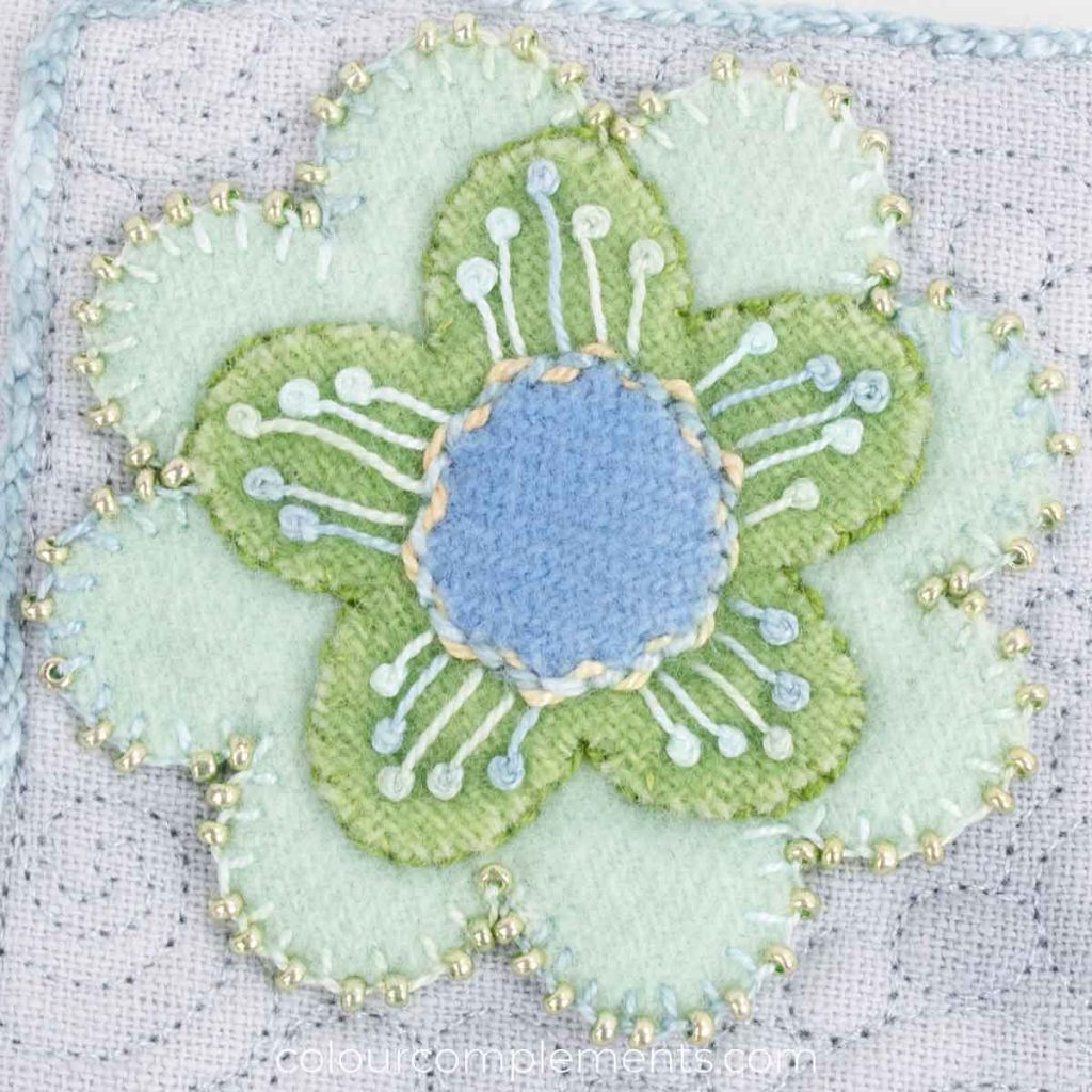 Bright Spring Wool Applique: Circle #4 - Colour Complements