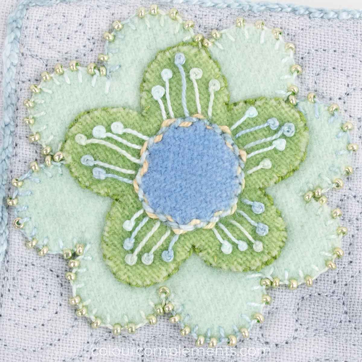 How To Create This Green Wool Flower | Circle #5