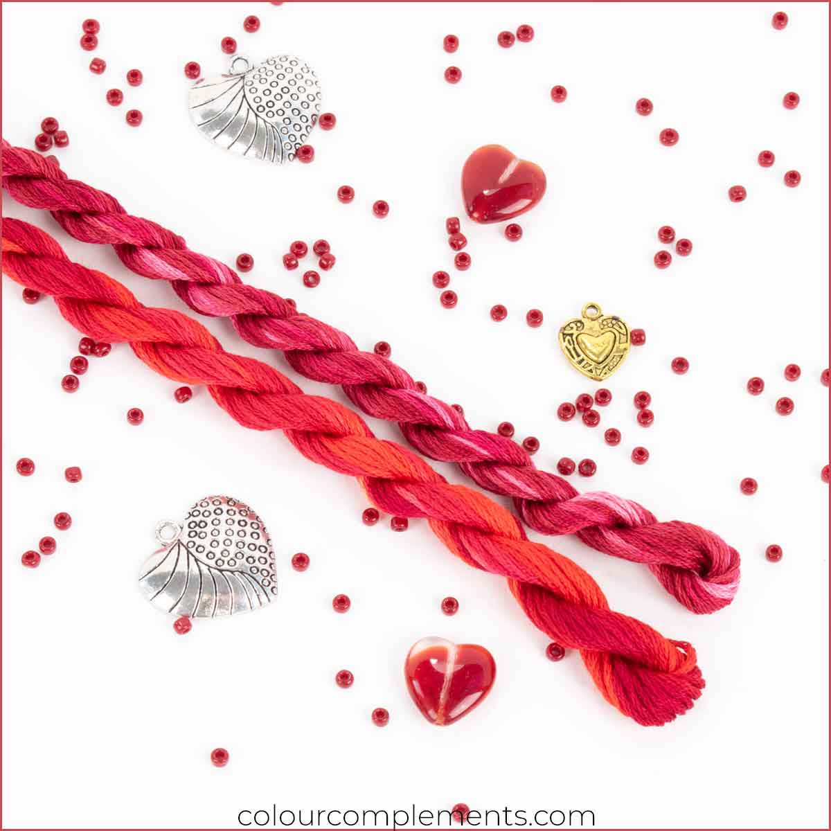 Red Embroidery Floss Colour Feature | Colour Complements