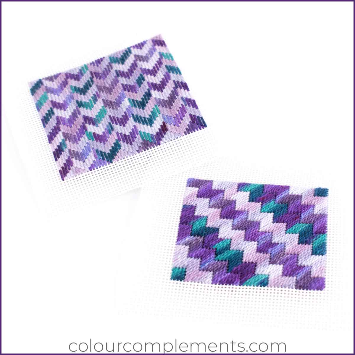 Lavender Colour Feature | Bargello Samples |Colour Complements
