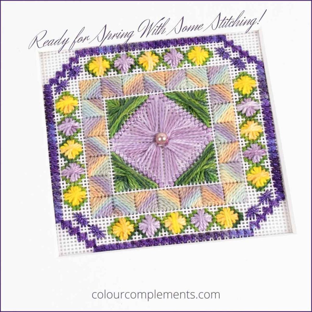 NEEDLEPOINT STITCH SAMPLE from Colour Complements
