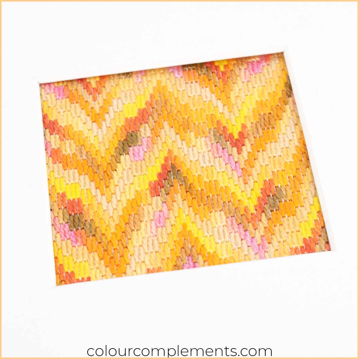 Using The Flame Stitch Technique In Bargello |Colour Complements