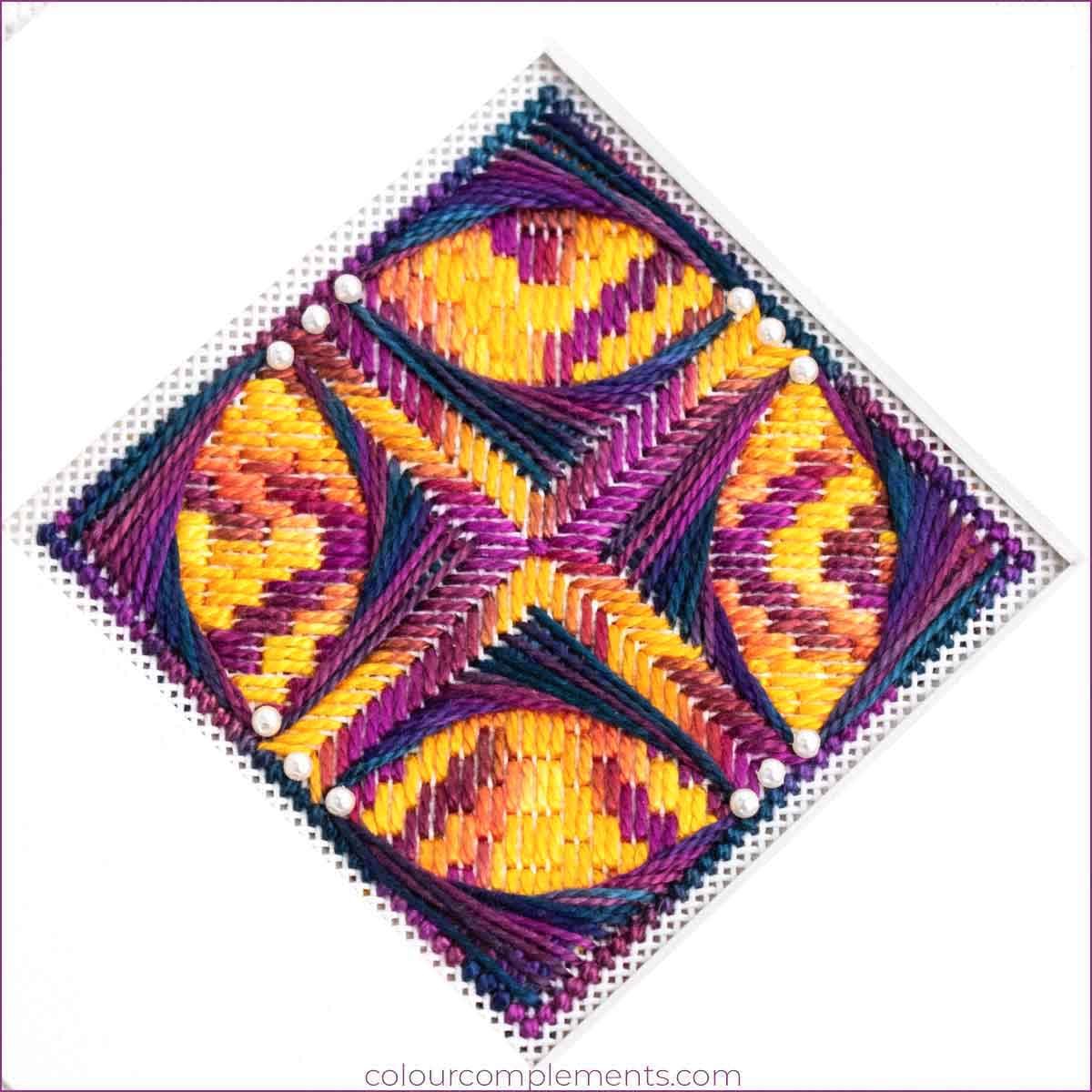 Crescent Needlepoint Design |Colour Complements