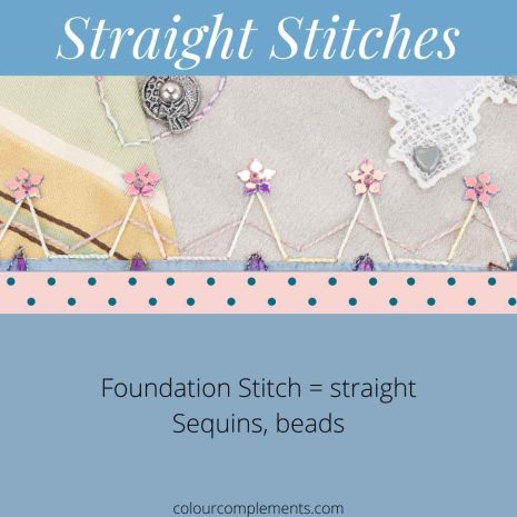 How To Use Straight Stitches For Embellishment |Colour Complements