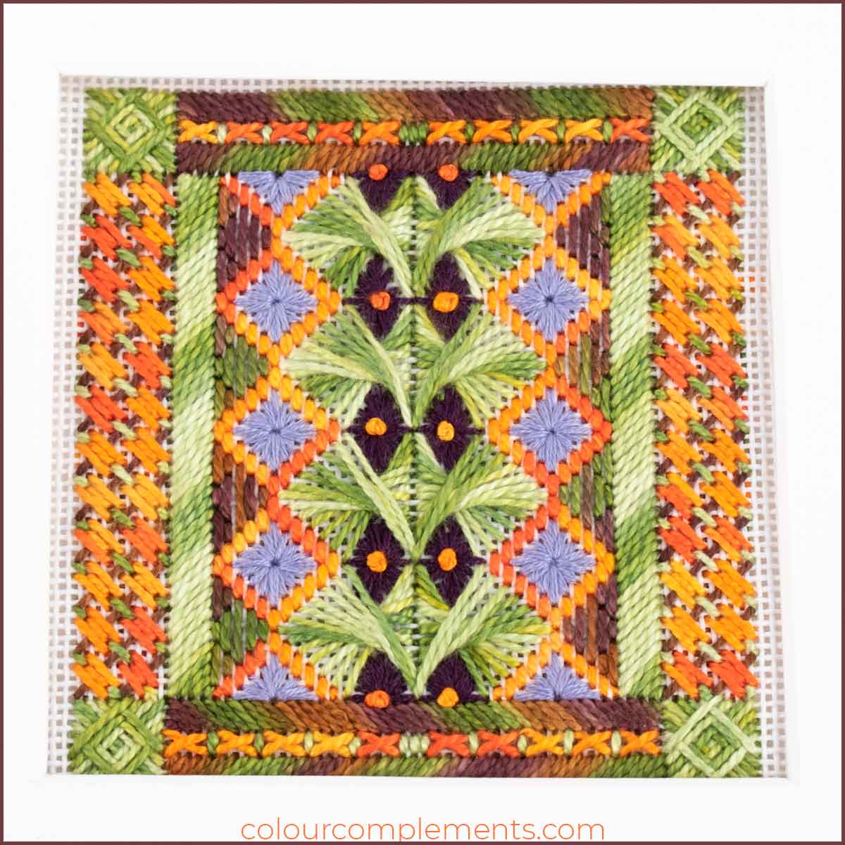 Creating A Brown Needlepoint Design |Colour Complements