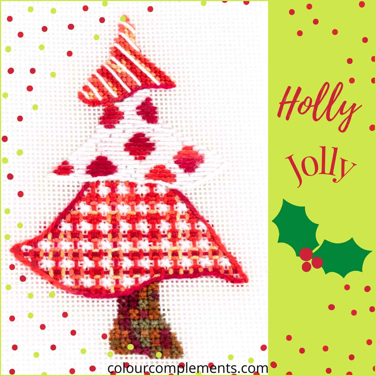 Holiday Tree Pattern Design | Holly Jolly | Colour Complements