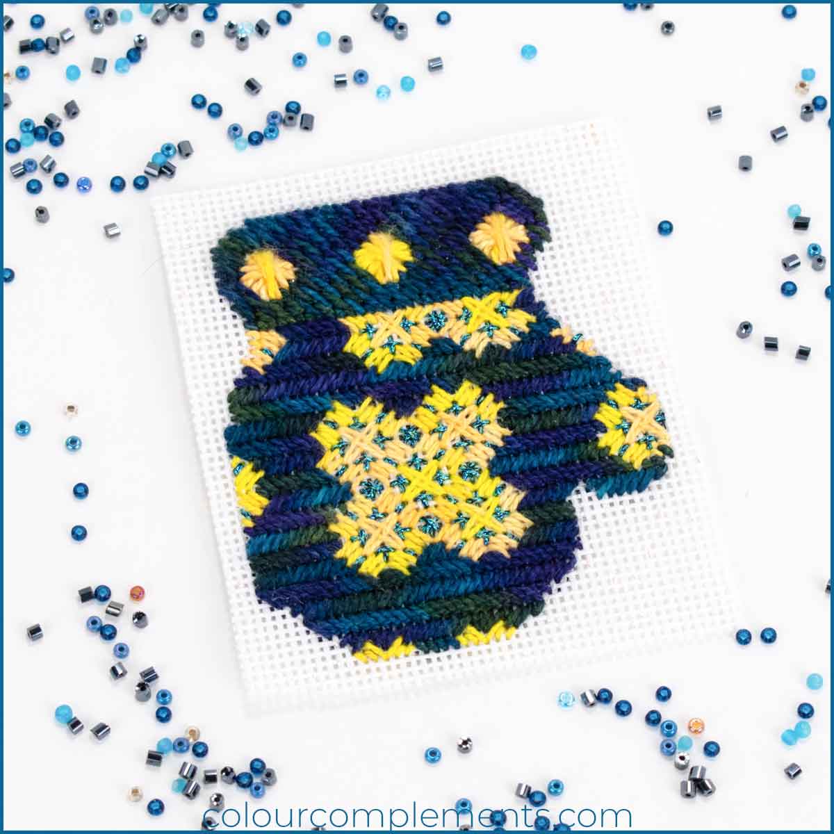 How To Create A Snowflake Stitch Pattern | 12 Months Of Mittens