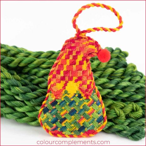 Creating A Candy Cane Inspired Pattern | Needlepoint |Colour Complements