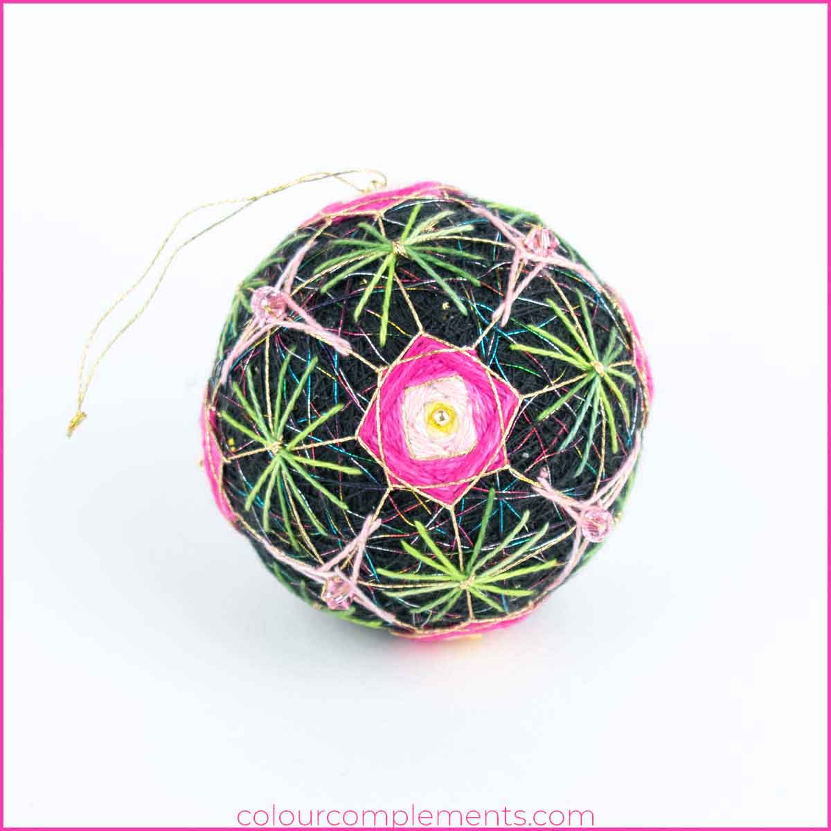 Bright & Colourful Temari Ball Pattern |Colour Complements