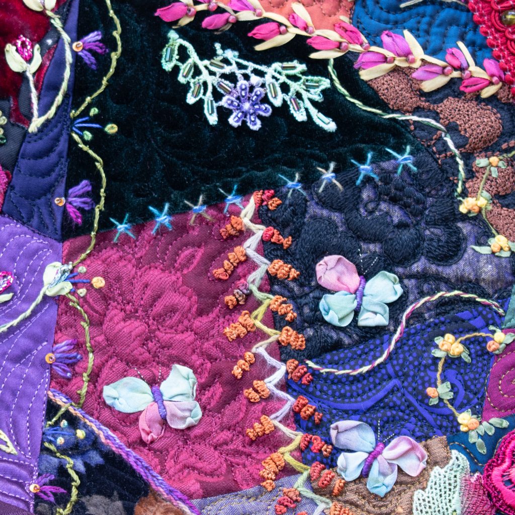 Making Silk Ribbon Butterfly Patterns | Crazy Quilting | Colour Complements