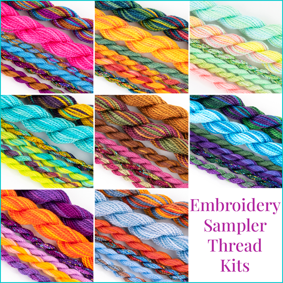 New Embroidery Sampler Thread Kits |Colour Complements