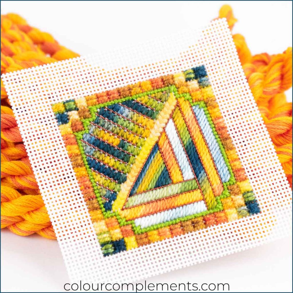 Tiny Heart | Needlepoint Embroidery - Colour Complements