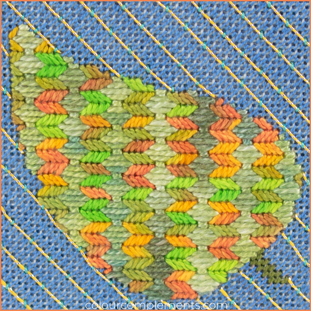 How We Used Needlepoint Patterns To Create Cards | Colour Complements