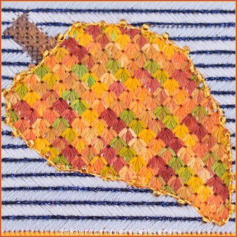 Native Designs with embroidery threads - Colour Complements