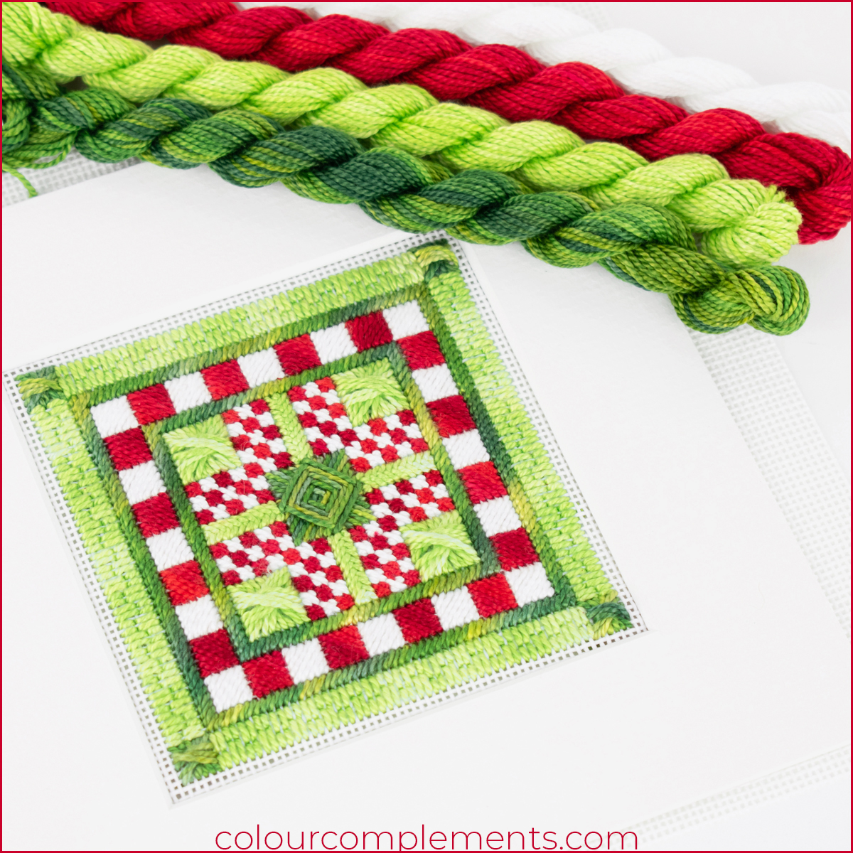 Festive "Courtly Checks" With A Holiday Colour Palette Colour Complements